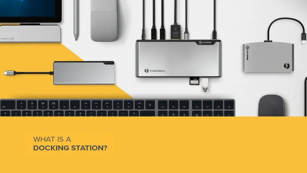 Easy to connect laptop & other devices with Alogic docking station