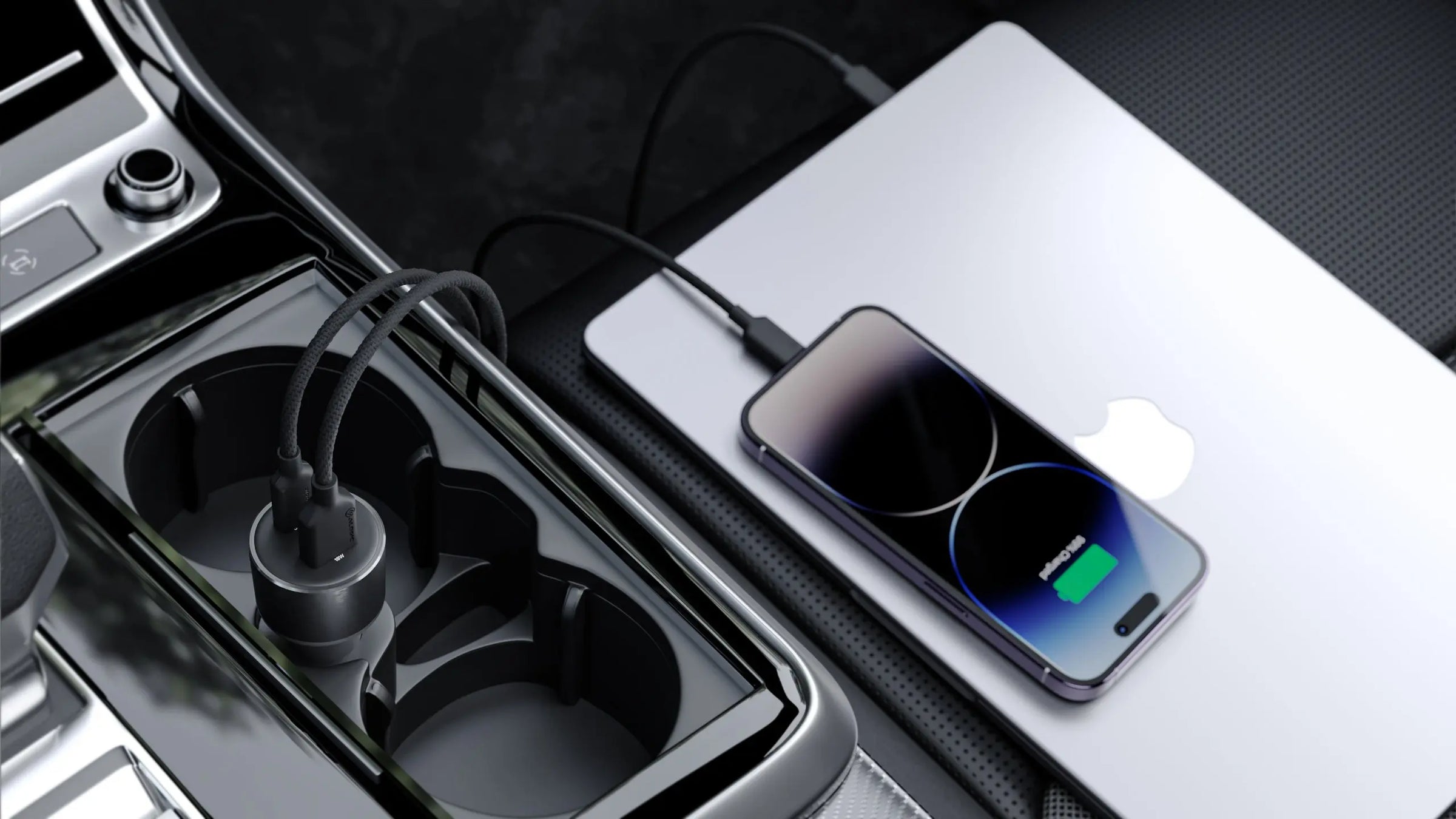 Buy 100W Rapid Power Car Charger with 1 X USB-C Port & 1 X USB-A Port ...