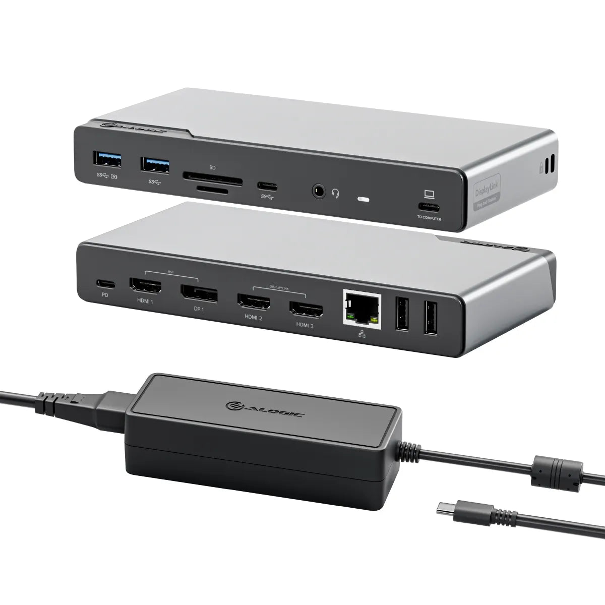 DV4 Universal Quad Display Docking Station with 100W Power Delivery