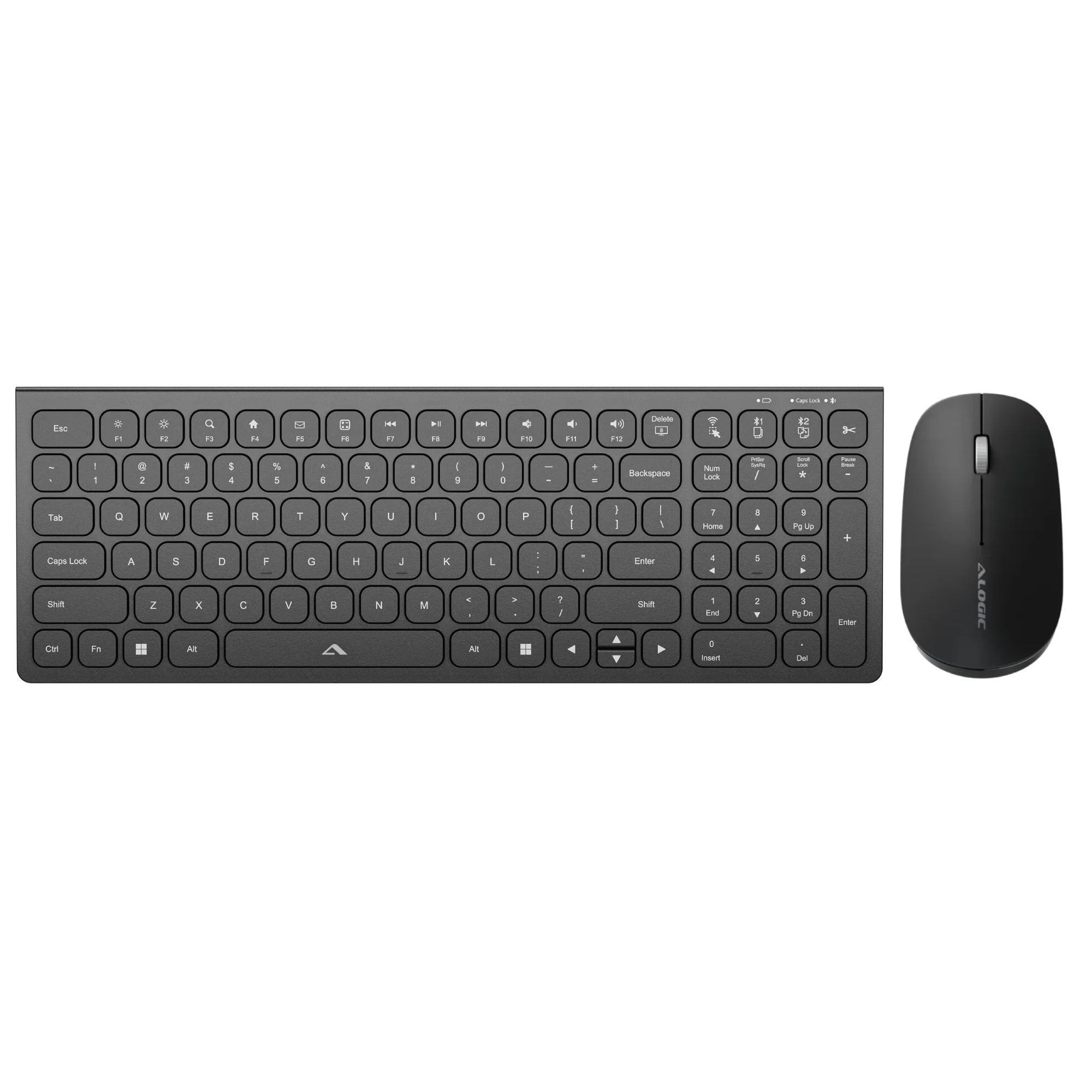 Echelon USB-C Compact Rechargeable Wireless Mouse and Keyboard Combo f