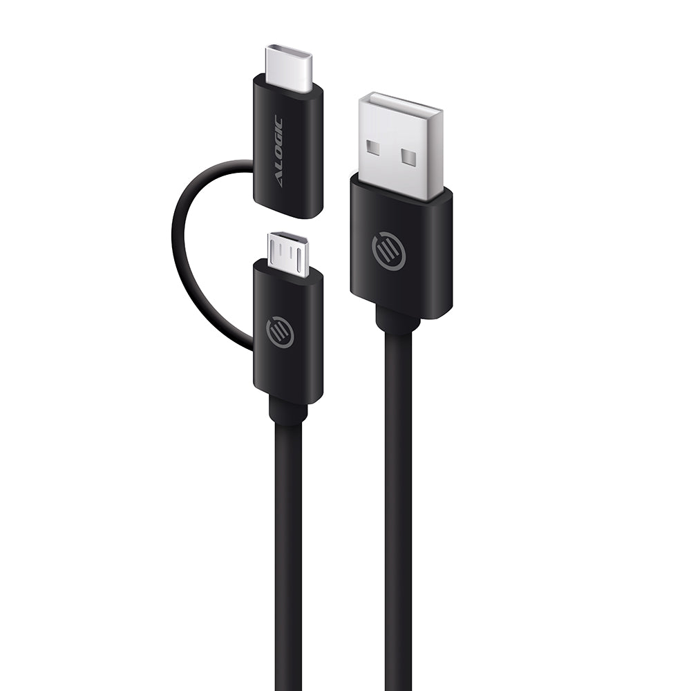 Buy Sync & Charge USB-C & Micro USB Combo Cable online at Alogic